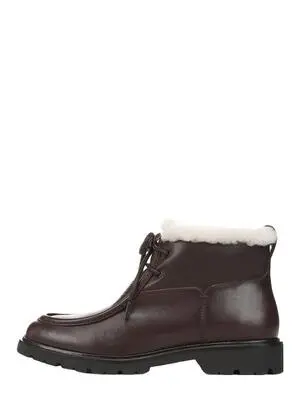 Vince Sierra Shearling-Lined Boots Brown
