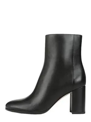 Vince Elora Leather Ankle Boots - Black