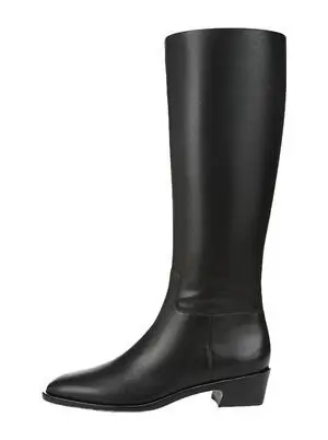 Vince Andes Leather Knee Boots - Black