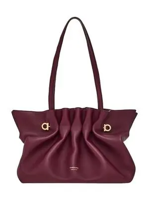 FERRAGAMO Soft Shoulder Bag - Red