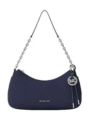 Michael Kors Nolita Medium Nubuck Chain Pochette Blue