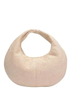 MODA LUXE Farrah Straw Hobo - Cream
