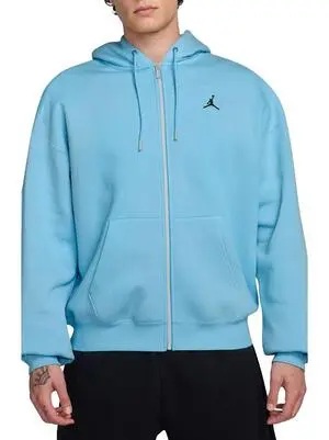 JORDAN Brooklyn Fleece Oversized Hoodie - Blue Chill/black