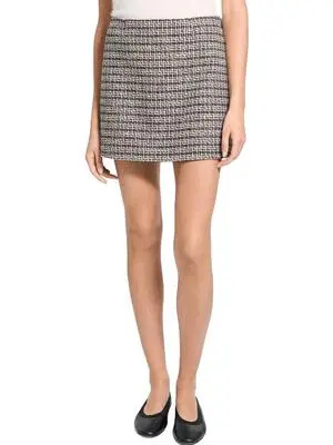 Theory Tweed Miniskirt - Shale Multi