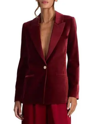ALICE + OLIVIA Silas Velvet Blazer