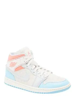 JORDAN Air 1 Mid Basketball Sneakers Sail/blue Chill/lava/muslin