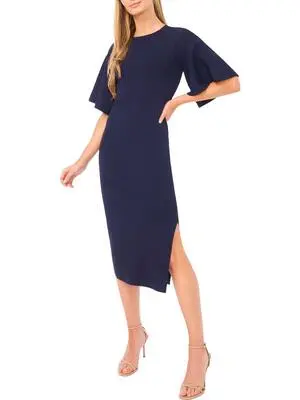 Ted Baker London Flare Sleeve Midi Dress - Classic Navy