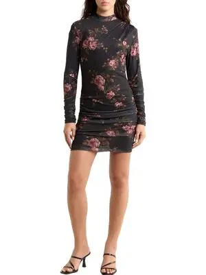REFORMATION Emerson Long Sleeve Minidress - Ballad