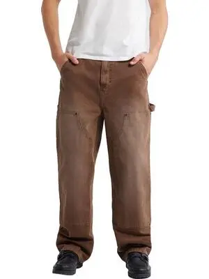 ELWOOD Industry Cotton Canvas Carpenter Pants - Brown