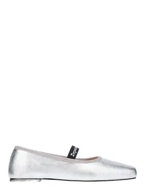 Repetto Lisbeth Square-toe Strap Ballet Flats - Silver