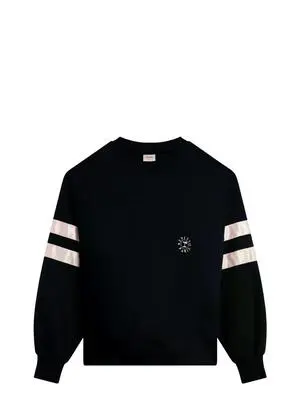 Repetto Satin-ribbon-detail Sweatshirt - Black