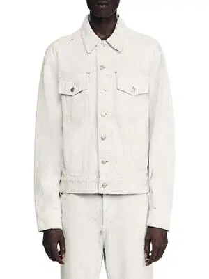 Sandro Denim Jacket - White
