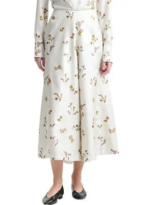 Altuzarra Varda Silk Skirt - Macadamia