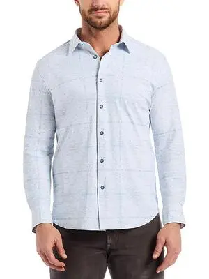 Robert Graham Irving Long Sleeve Knit Shirt - Blue