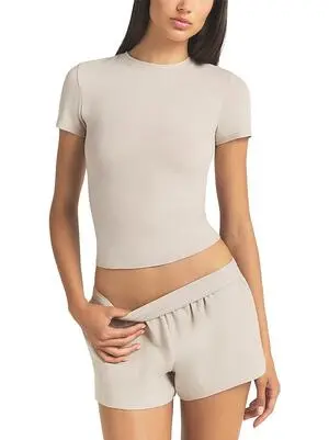 SKIMS Cotton Jersey Tee - Stone