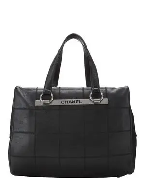 Chanel Caviar Chocolate Bar Handbag - Black
