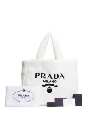 Prada Prada Terry Tote Bag White