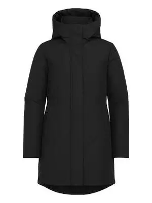 QUARTZ CO. Genia Hooded Down Winter Jacket - Black