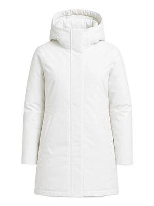 QUARTZ CO. Genia Hooded Down Winter Jacket - Ivory