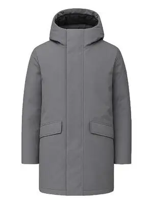 QUARTZ CO. Champlain Hooded Down Jacket - Steel Grey