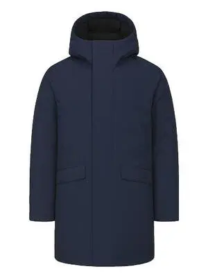 QUARTZ CO. Champlain Hooded Down Jacket - True Navy