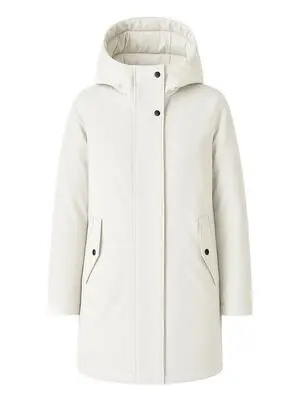 QUARTZ CO. Heidi Hooded Down Winter Jacket - Ivory