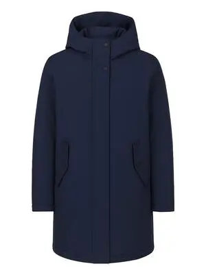 QUARTZ CO. Heidi Hooded Down Winter Jacket True Navy