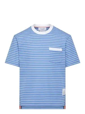 Thom Browne Short-sleeve Pocket T-shirt - Blue
