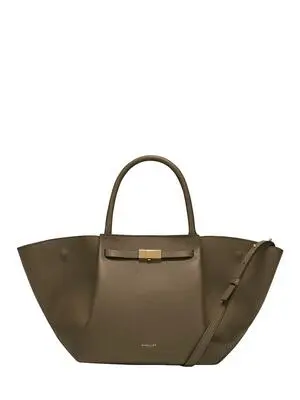 DEMELLIER Midi New York Tote Bag - Deep Olive