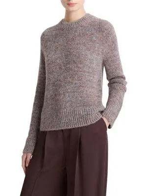 Vince Marled Crewneck Sweater - Cognac Com