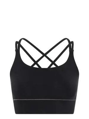 Repetto Equilibre Criss-cross Sports Bra - Black