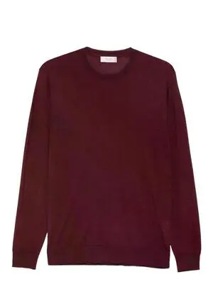 FERRANTE Crew Neck Sweater - Red