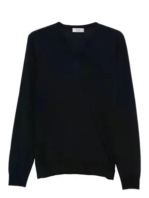 FERRANTE V-neck Sweater - Black