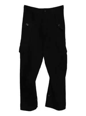 JULIUS Tapered Trousers - Black