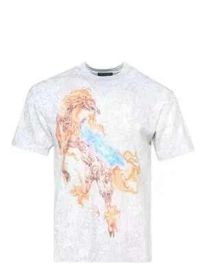 CASELLA MEYER Pegasus Jacquard T-shirt - White