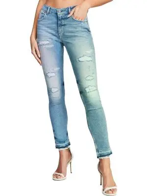 SEROYA Toya Distressed Jeans - Blue