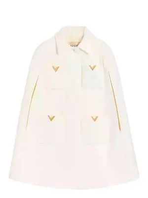 Valentino Garavani Drill Double Cape - Neutrals
