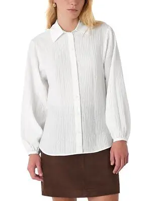 Whistles Textured Shirt - White