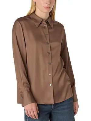 Whistles Metallic Shirt - Bronze
