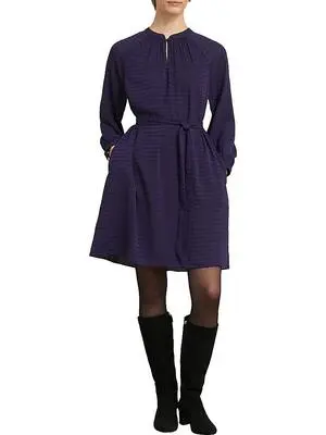 HOBBS LONDON Lori Mini Dress - Midnight Purple