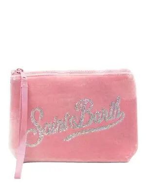 MC2 SAINT BARTH Logo-Embellished Clutch Pink