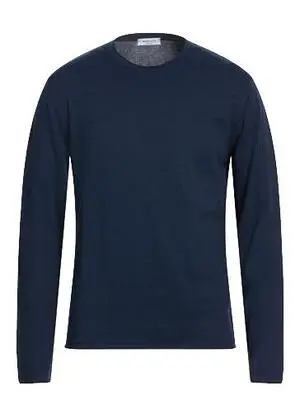 WOOL & CO Cotton Knit Crewneck Sweater - Blue