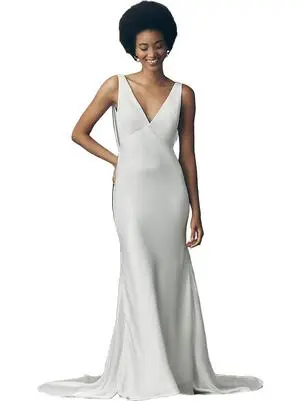 Jenny Yoo Remy Satin Wedding Gown - Ivory