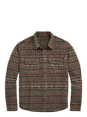 Ralph Lauren Fair Isle Wool-blend Workshirt - Red/multi
