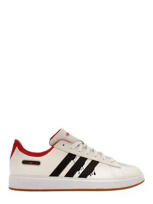 Adidas Grand Court Home Alone Sneakers - Cream White/core Black/collegiate Red