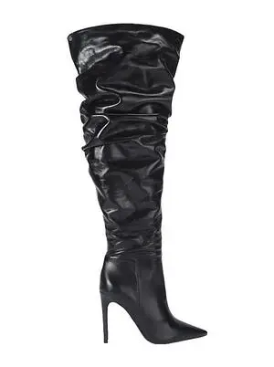 Kurt Geiger Tigerlilly Leather Heeled Knee-high Boots - Black