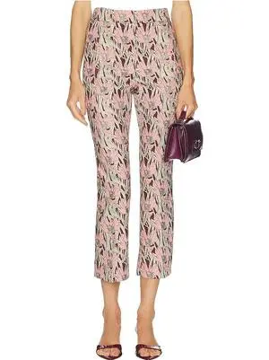 Veronica Beard Arte Capri Pant Raisin Multi