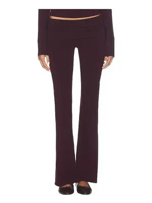 SKIMS Cotton Jersey Foldover Pant - Currant
