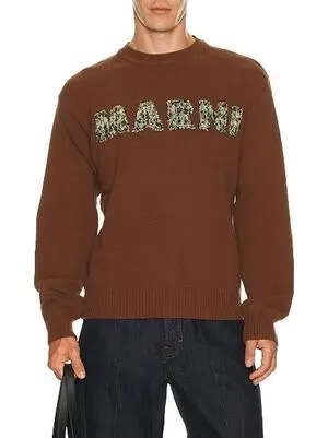 Marni Round Neck Sweater - Maroon