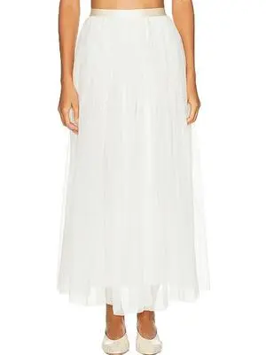 BODE Tulle Tea Skirt - White
